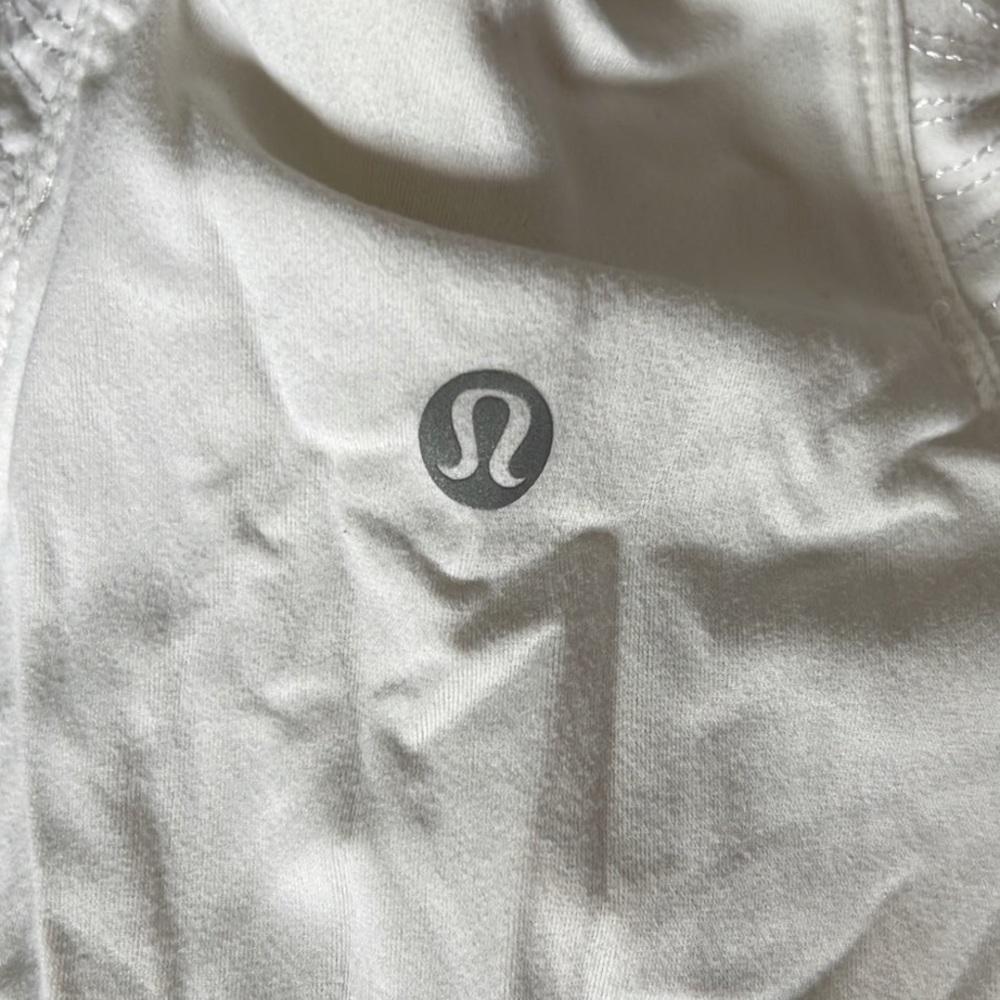 Lululemon White Quarter Zip Up - Gem